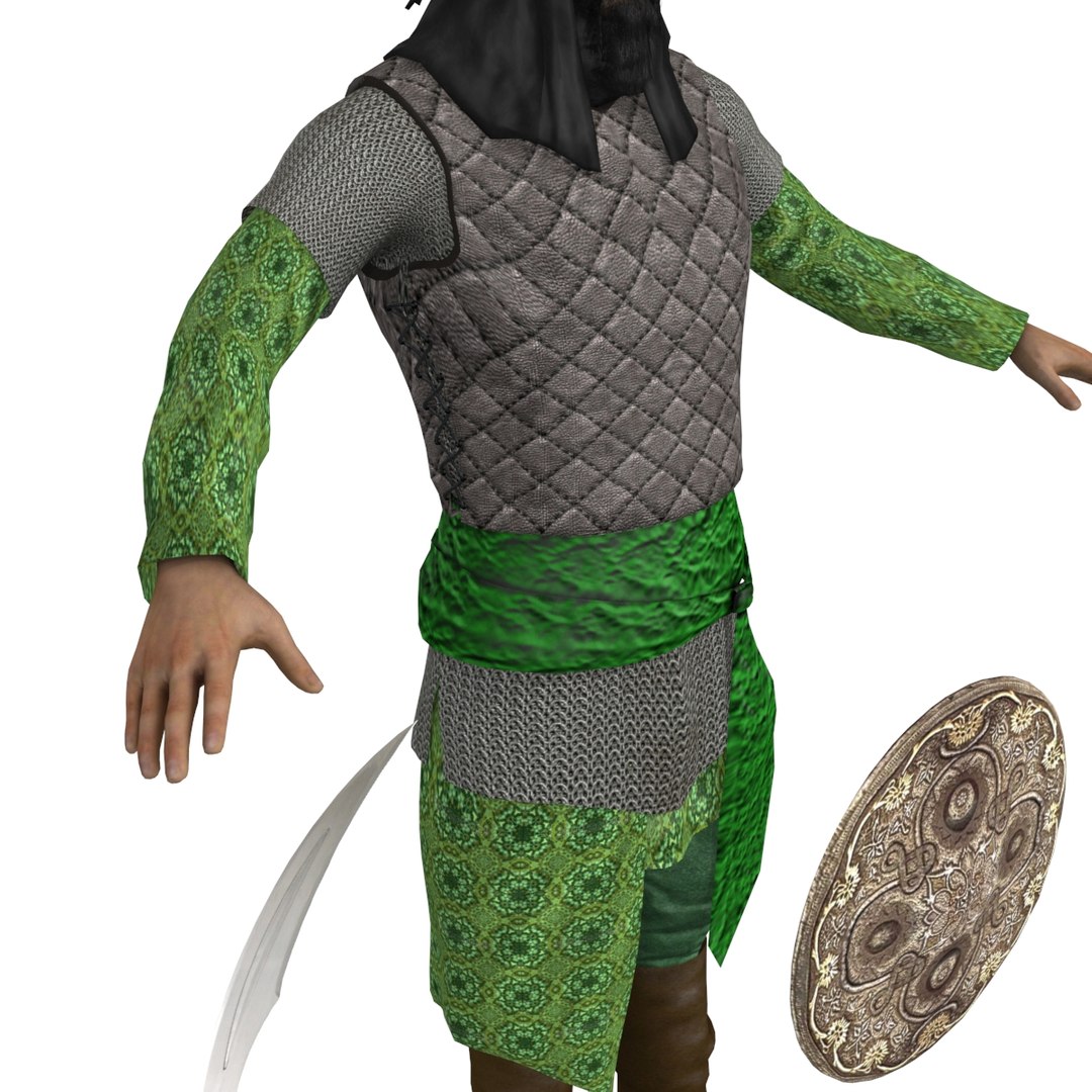 Saracen Warrior Man 3D Model - TurboSquid 1261280