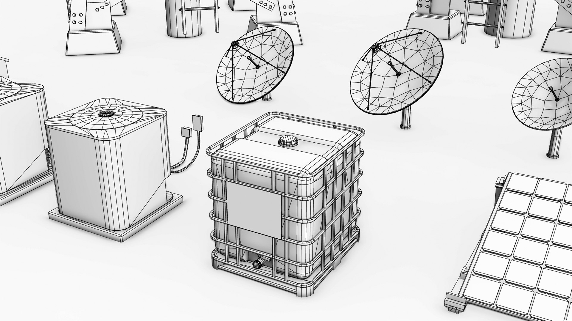 Roof Props Collection 3D Model - TurboSquid 2032861