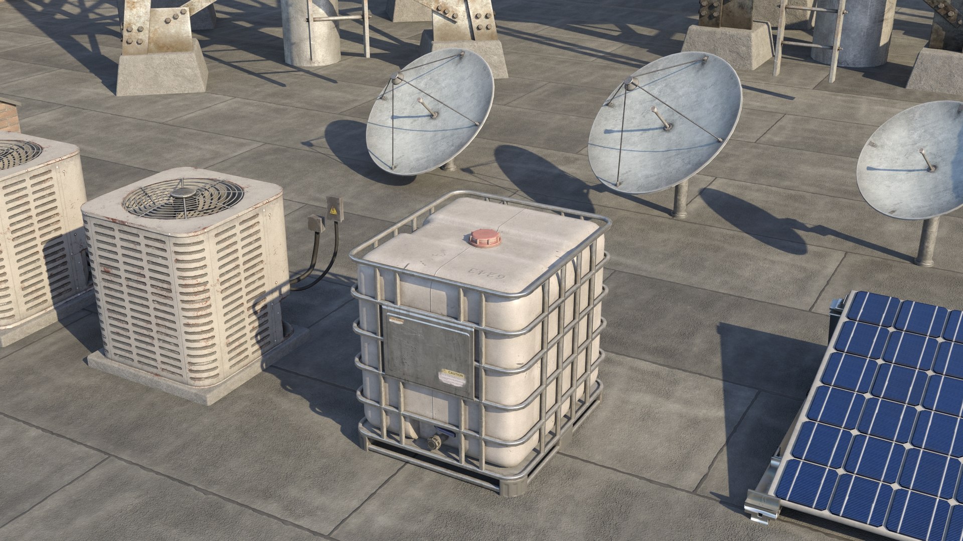 Roof Props Collection 3D Model - TurboSquid 2032861