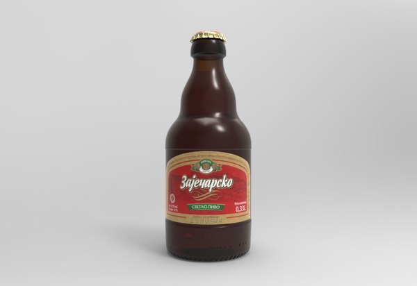 modelo 3d Zajecarsko 033L botella de cerveza - TurboSquid 1374552