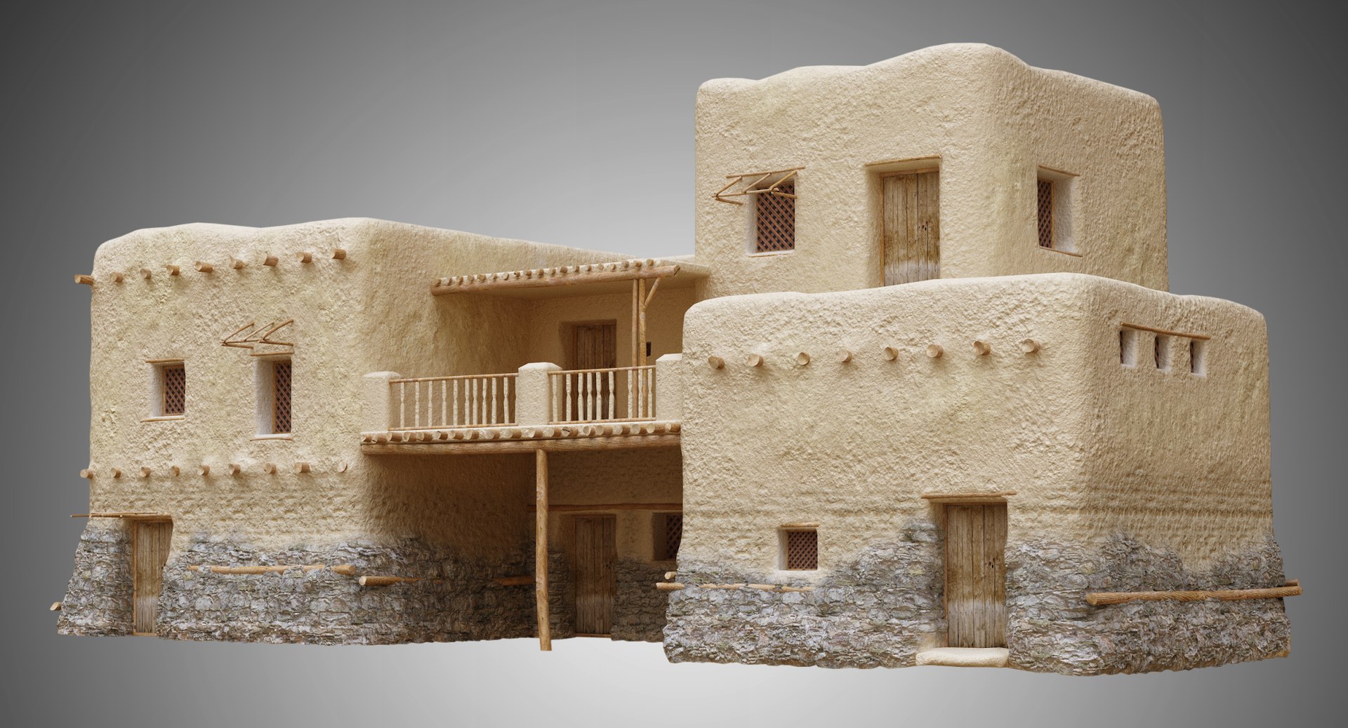 Old Arabic Islamic House 3D Model - TurboSquid 1418985