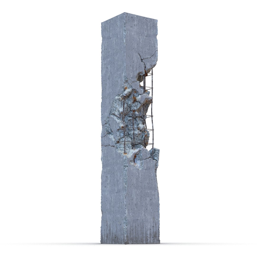 Concrete Pillar Damaged Max