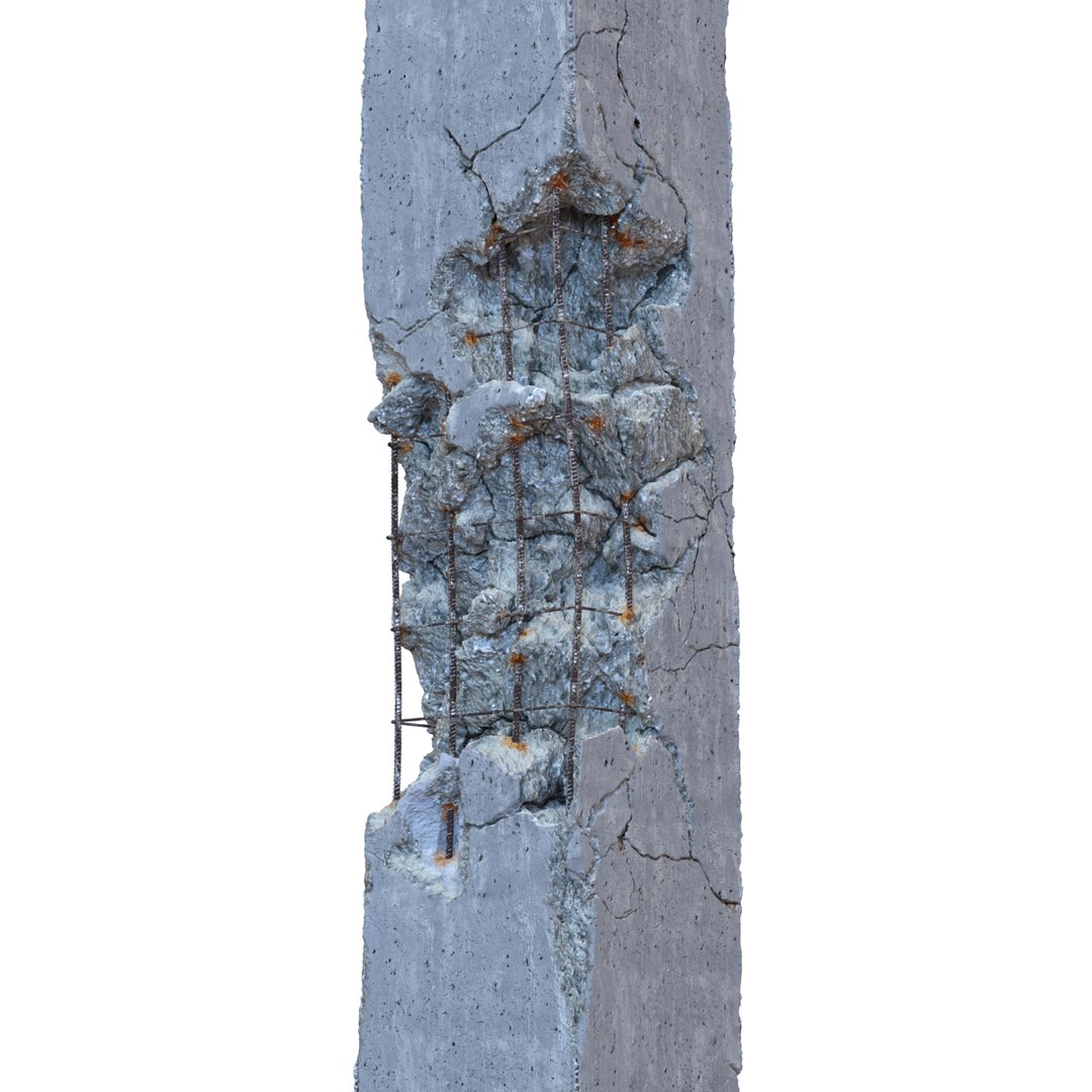 concrete pillar damaged max