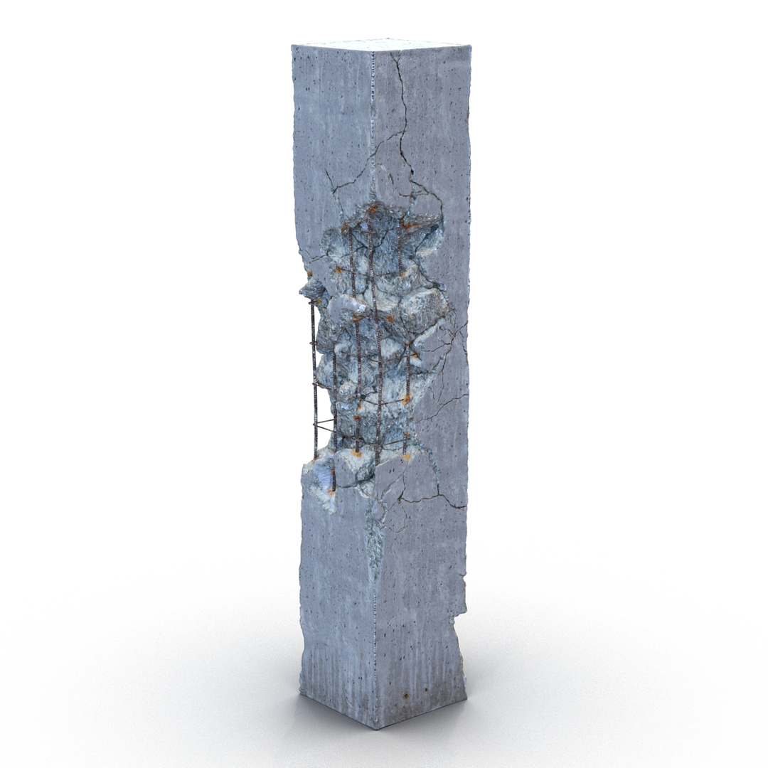 Concrete Pillar Damaged Max