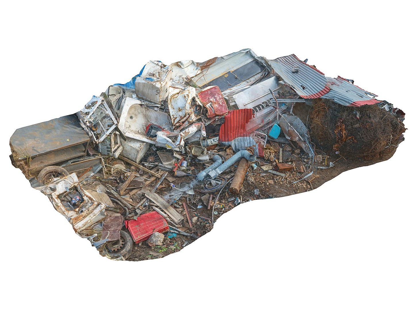 3D Garbage Metal Scrap Scan 16K Model - TurboSquid 2284369