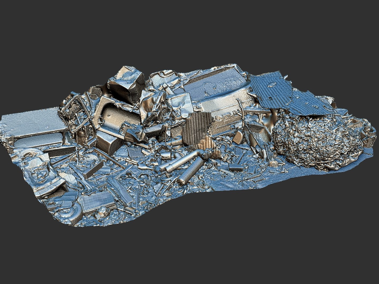 3D Garbage Metal Scrap Scan 16K Model - TurboSquid 2284369