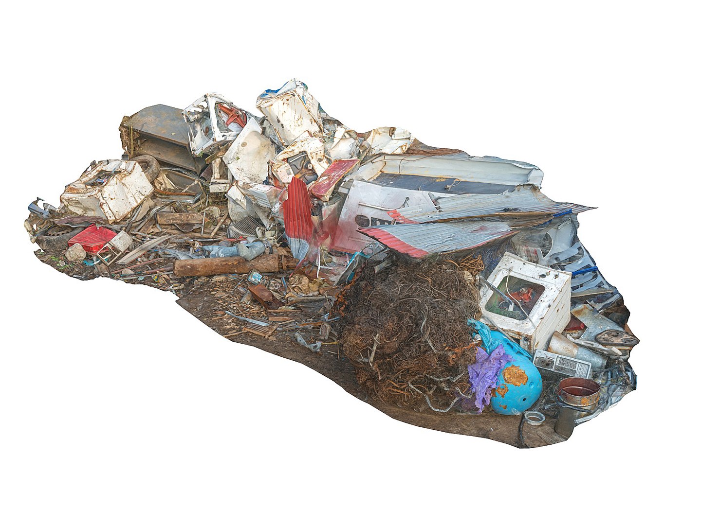 3D Garbage Metal Scrap Scan 16K Model - TurboSquid 2284369