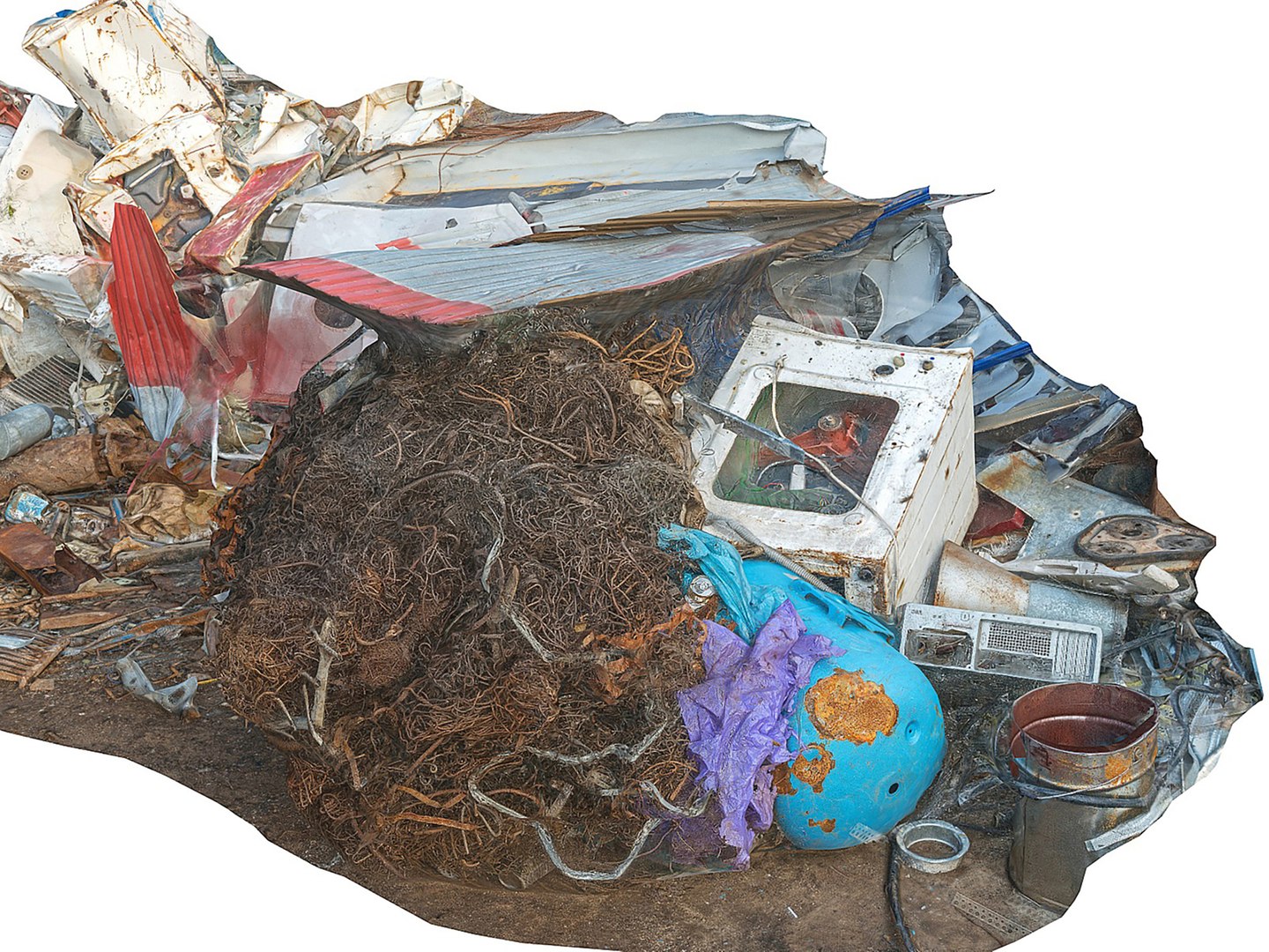 3D Garbage Metal Scrap Scan 16K Model - TurboSquid 2284369