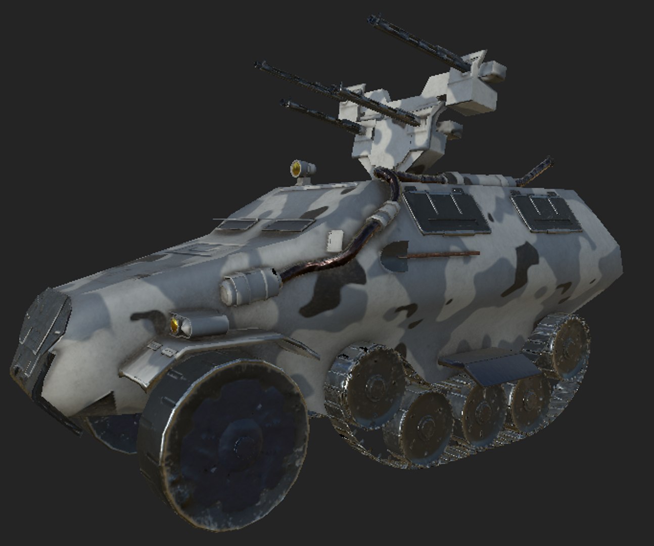 3D Half-track Vehicle - TurboSquid 1300753