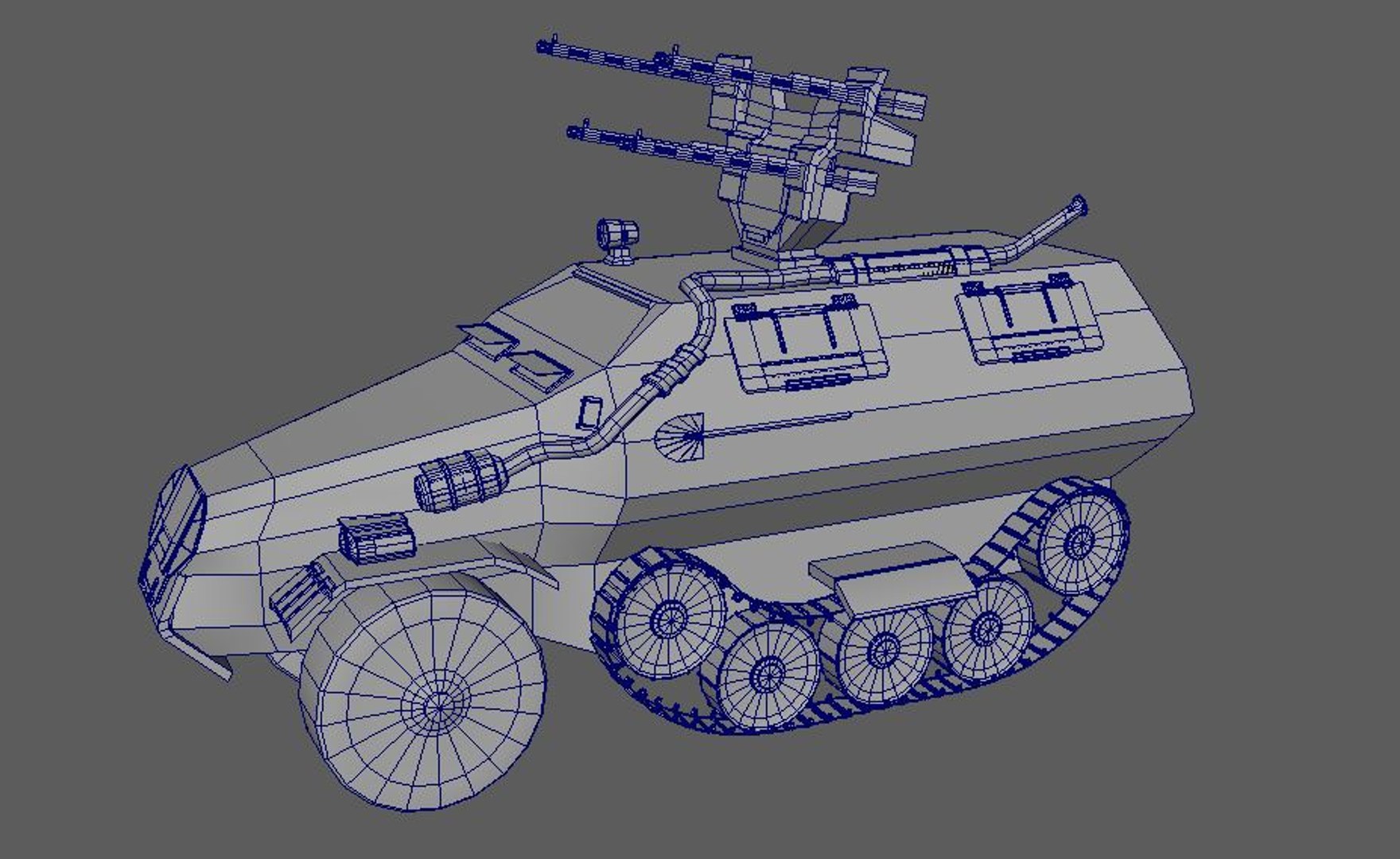 3D Half-track Vehicle - TurboSquid 1300753