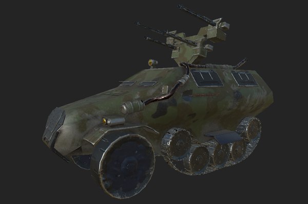 3D half-track vehicle - TurboSquid 1300753