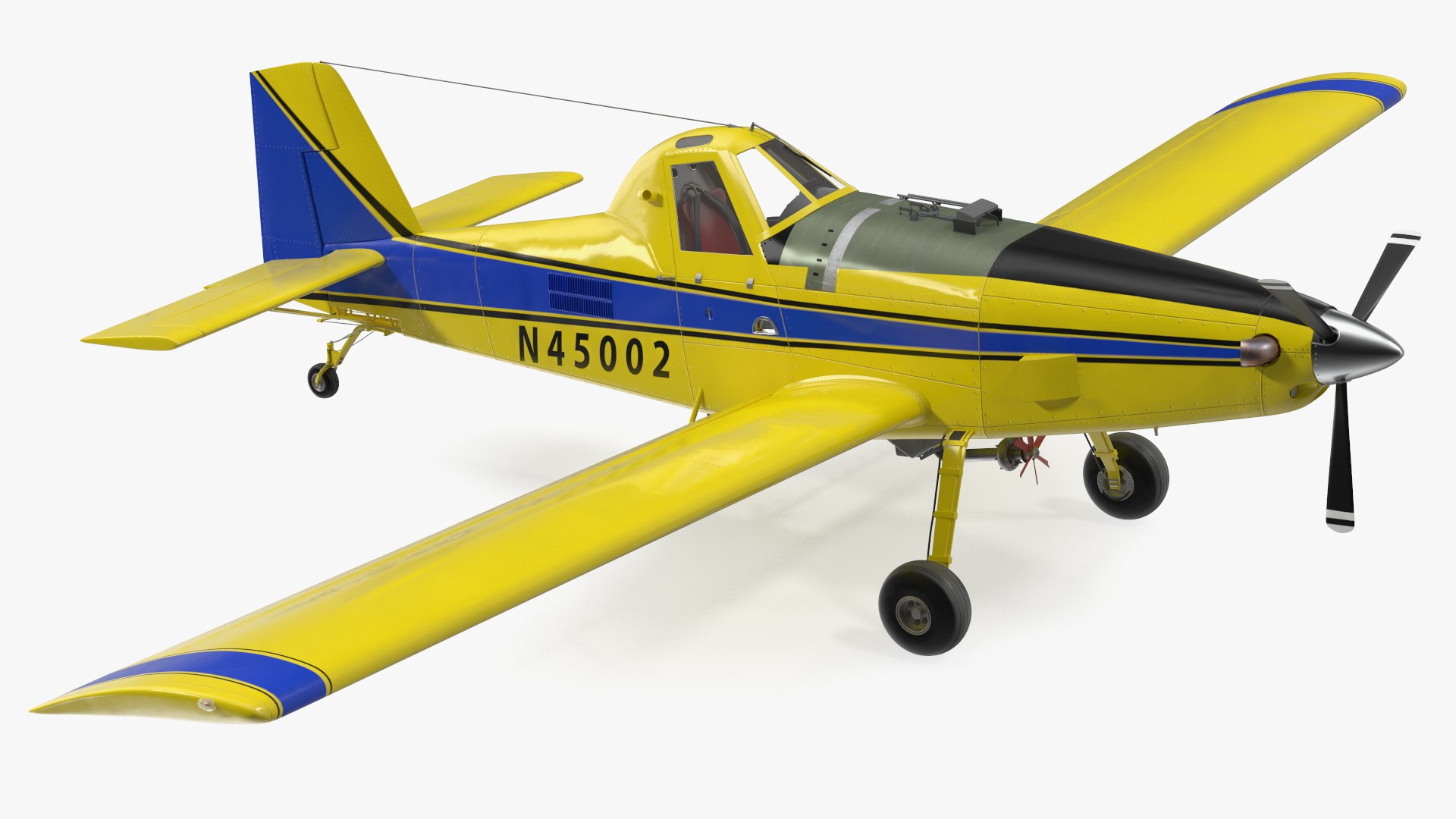 Air Tractor AT 502B Agricultural Aircraft Yellow 3D model - TurboSquid ...