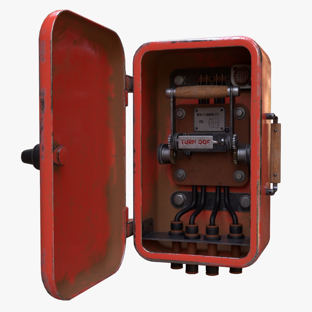 Electrical Panel Fuse Box 3D Model - TurboSquid 1794571