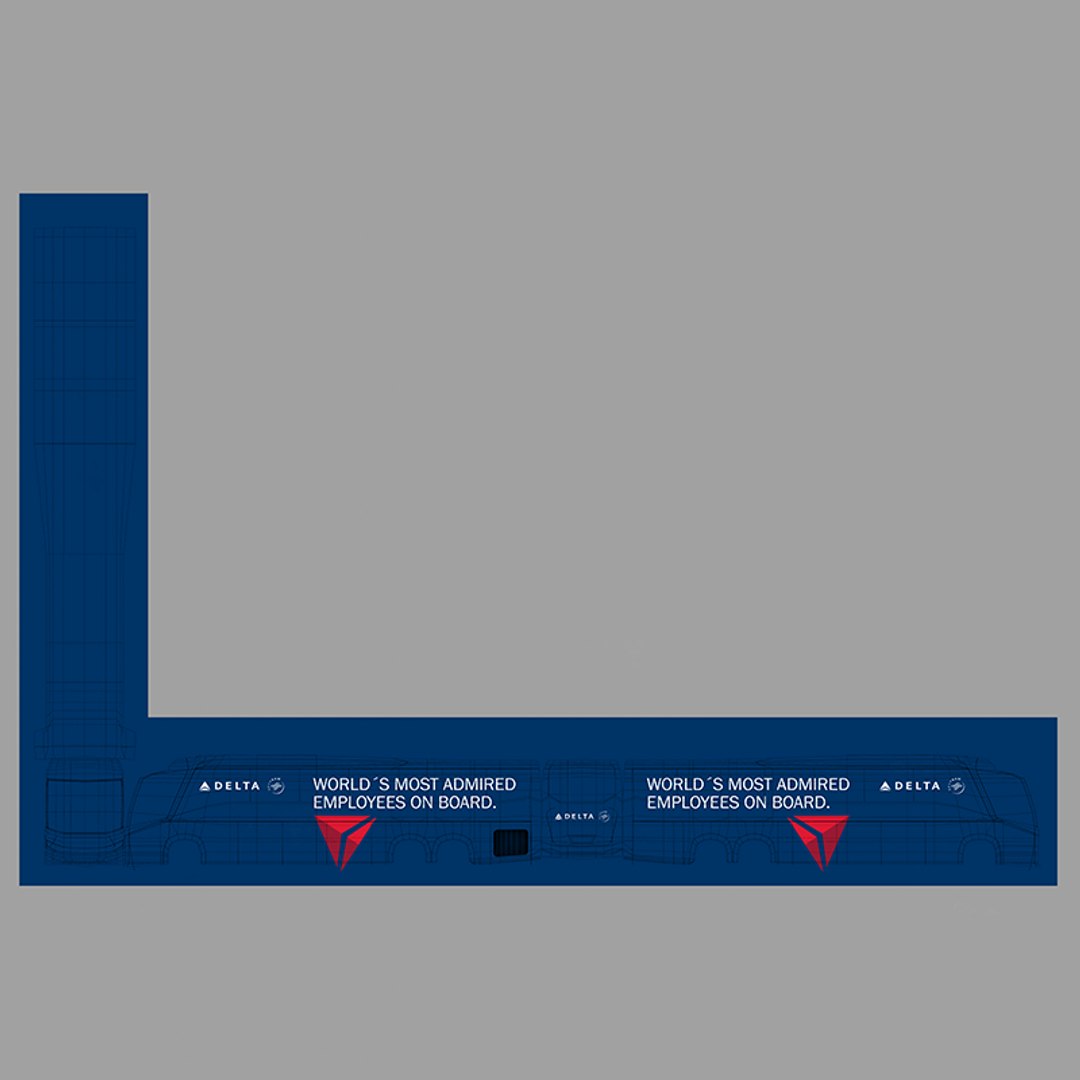 Shuttle Bus Delta 3D Model - TurboSquid 1683875