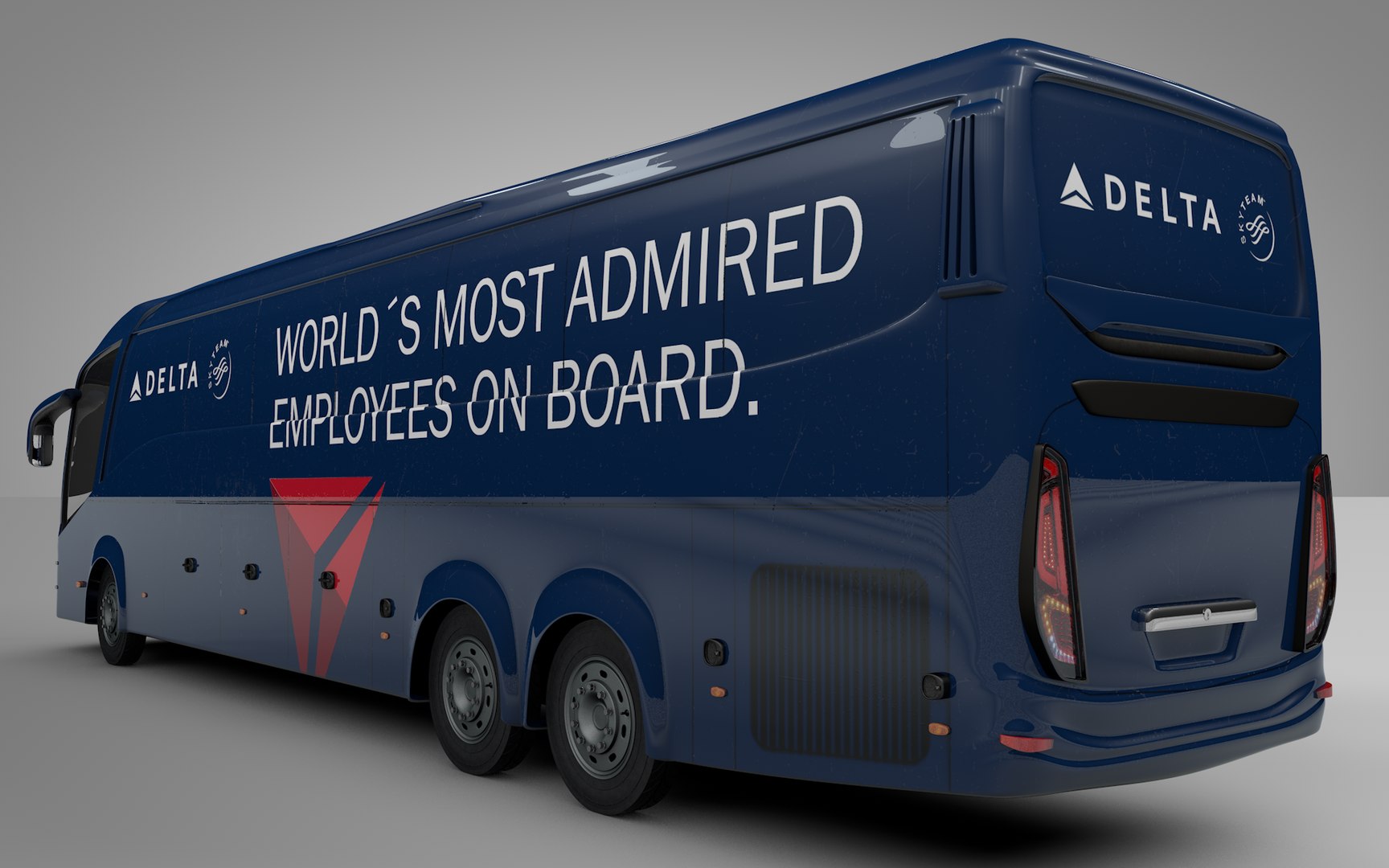 Shuttle Bus Delta 3D Model - TurboSquid 1683875