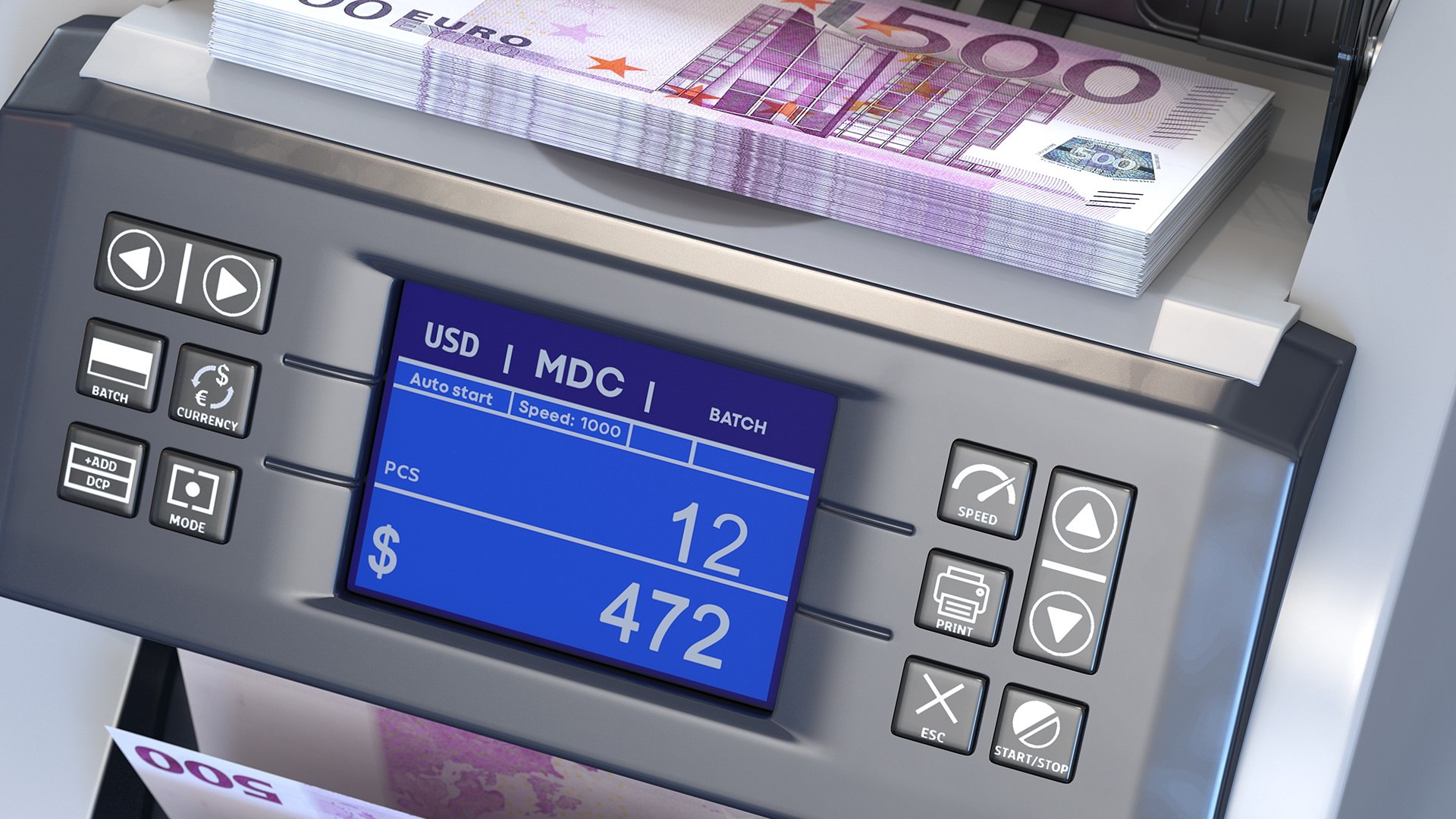 3D Cash Currency Counter Sorter Model - TurboSquid 1457396