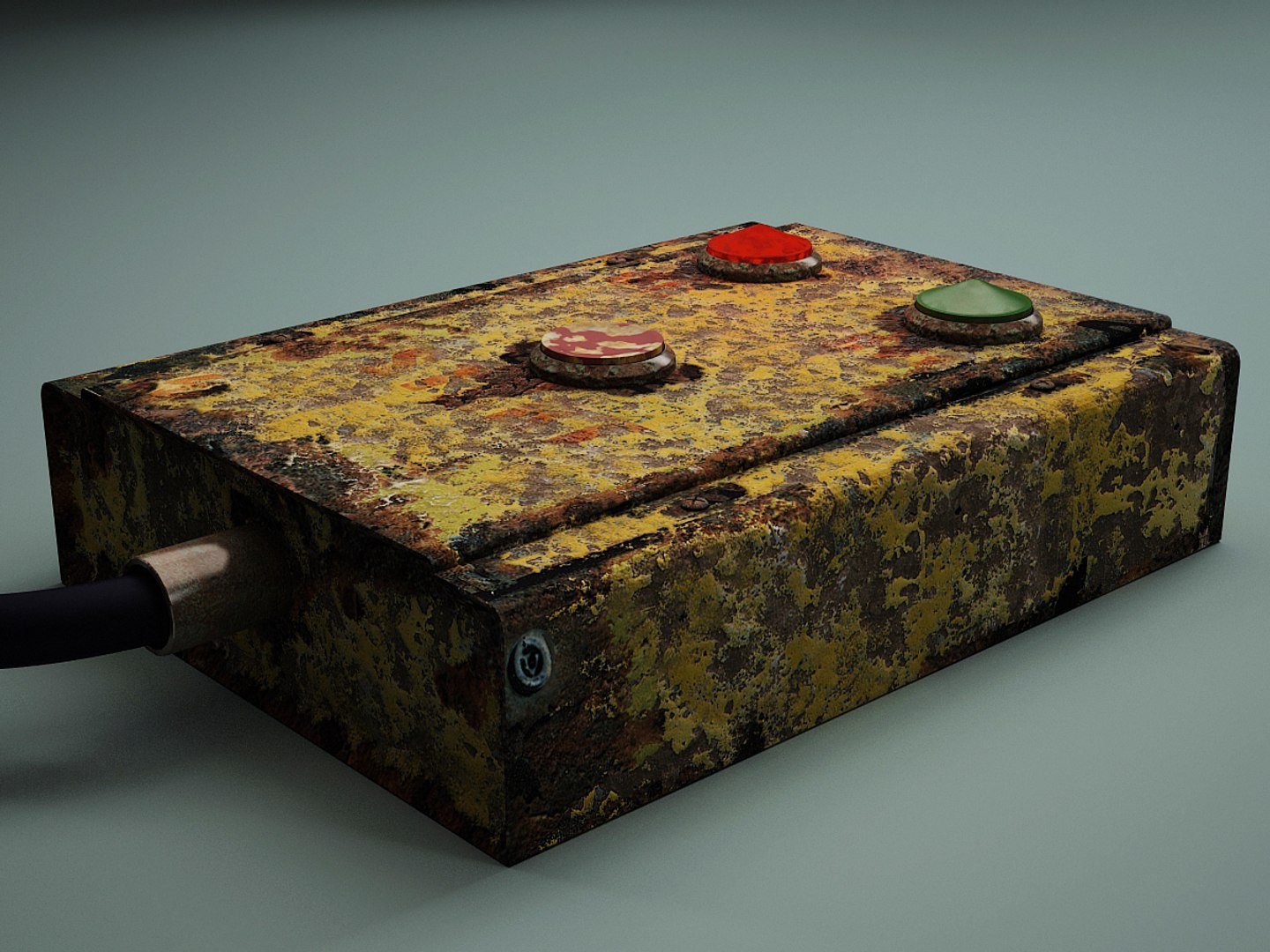 Old Control Panel 3d Model