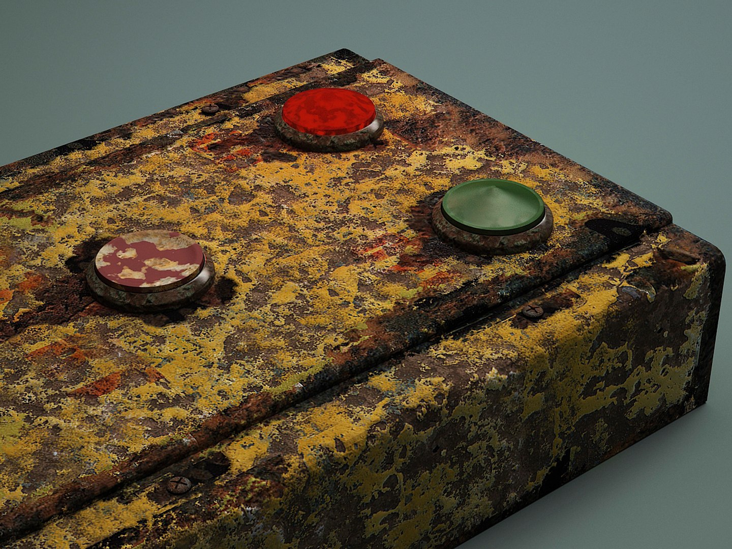 Old Control Panel 3d Model