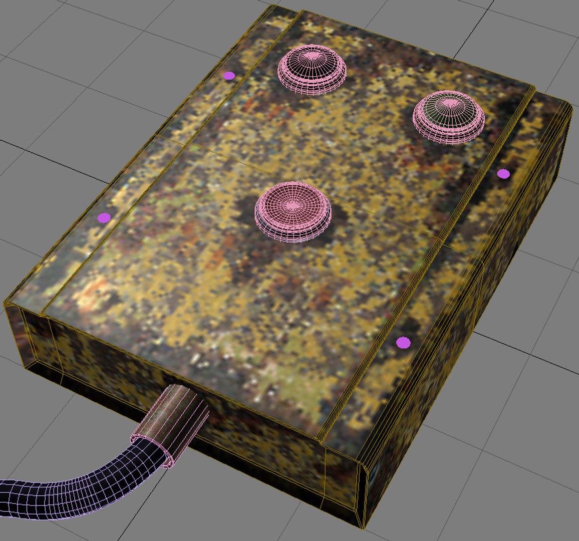 Old Control Panel 3d Model