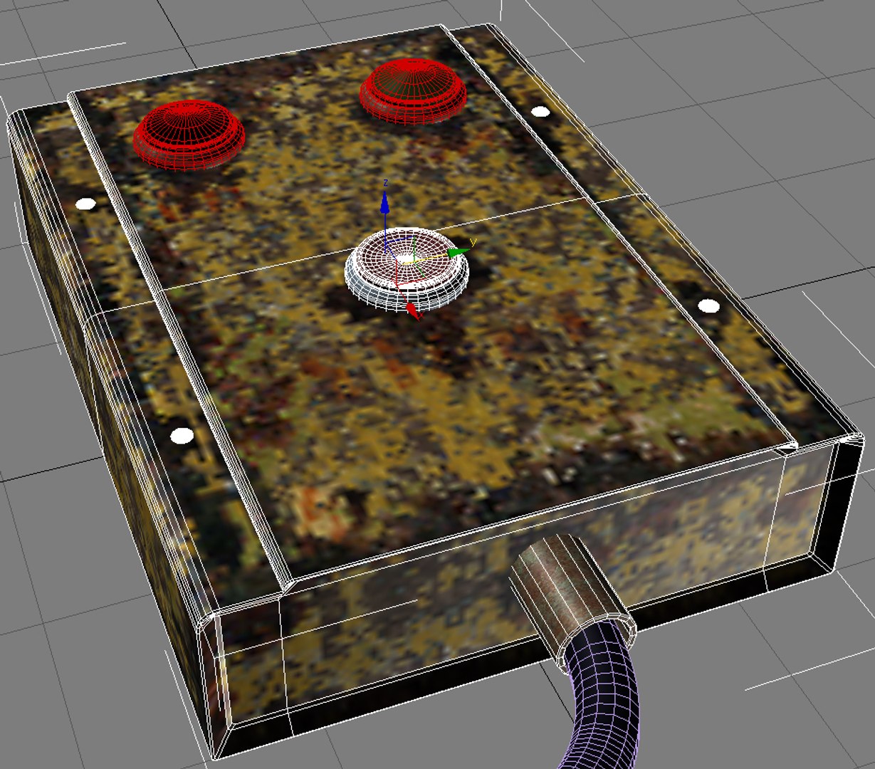 Old Control Panel 3d Model