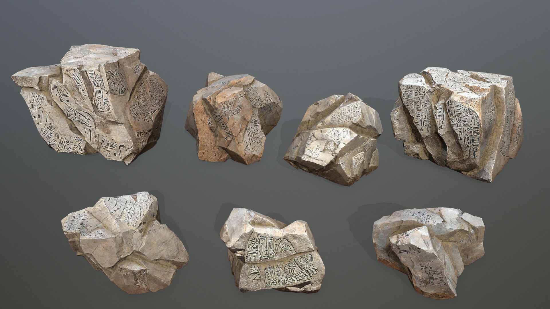 Egyptian Rocks 3D Model - TurboSquid 2337451