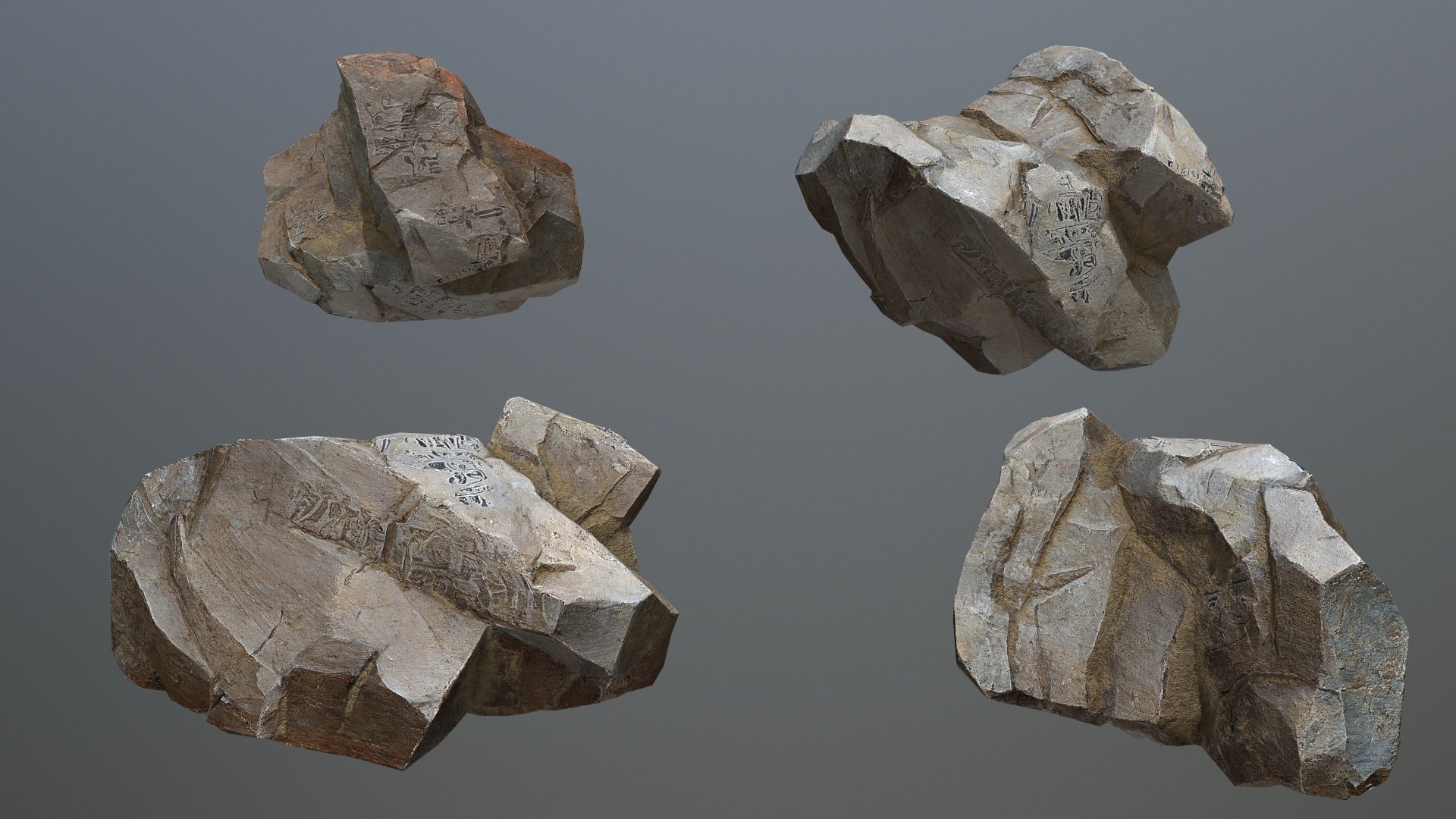 Egyptian Rocks 3D Model - TurboSquid 2337451