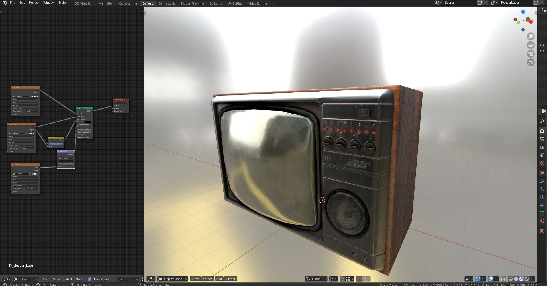 3D Vintage Tube Soviet Crt Tv Box Da1 Model - TurboSquid 1964992