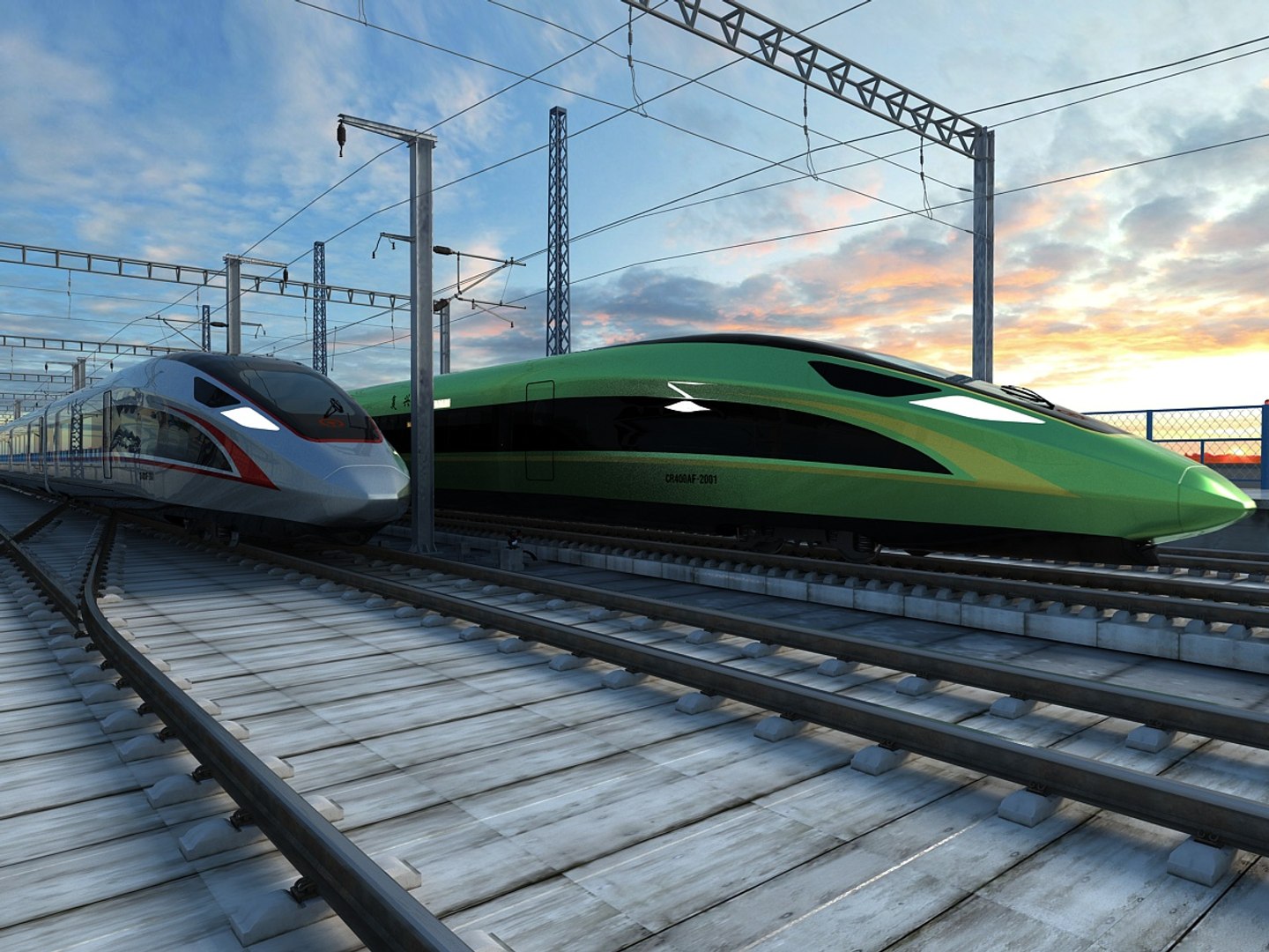 3D Model China High Speed Train - Renaissance - TurboSquid 2032310