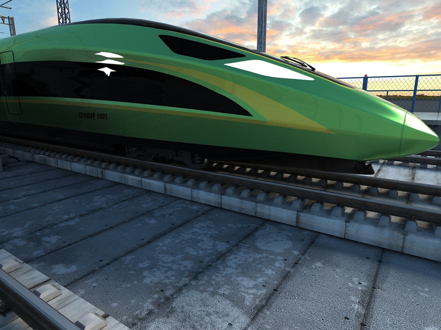 3D Model China High Speed Train - Renaissance - TurboSquid 2032310