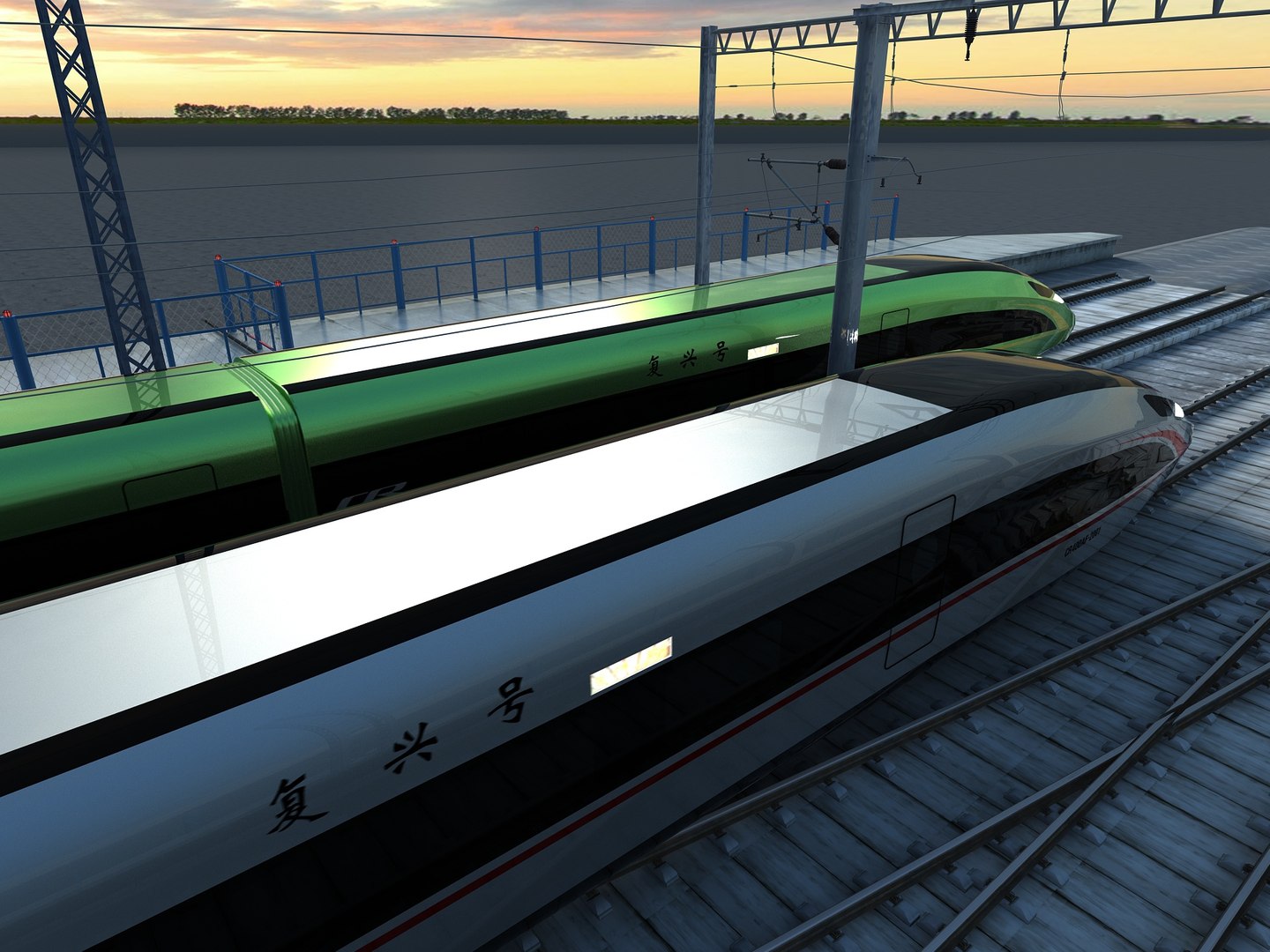 3D Model China High Speed Train - Renaissance - TurboSquid 2032310