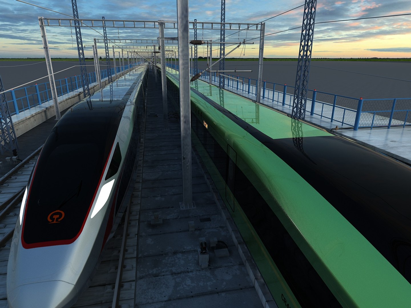 3D Model China High Speed Train - Renaissance - TurboSquid 2032310