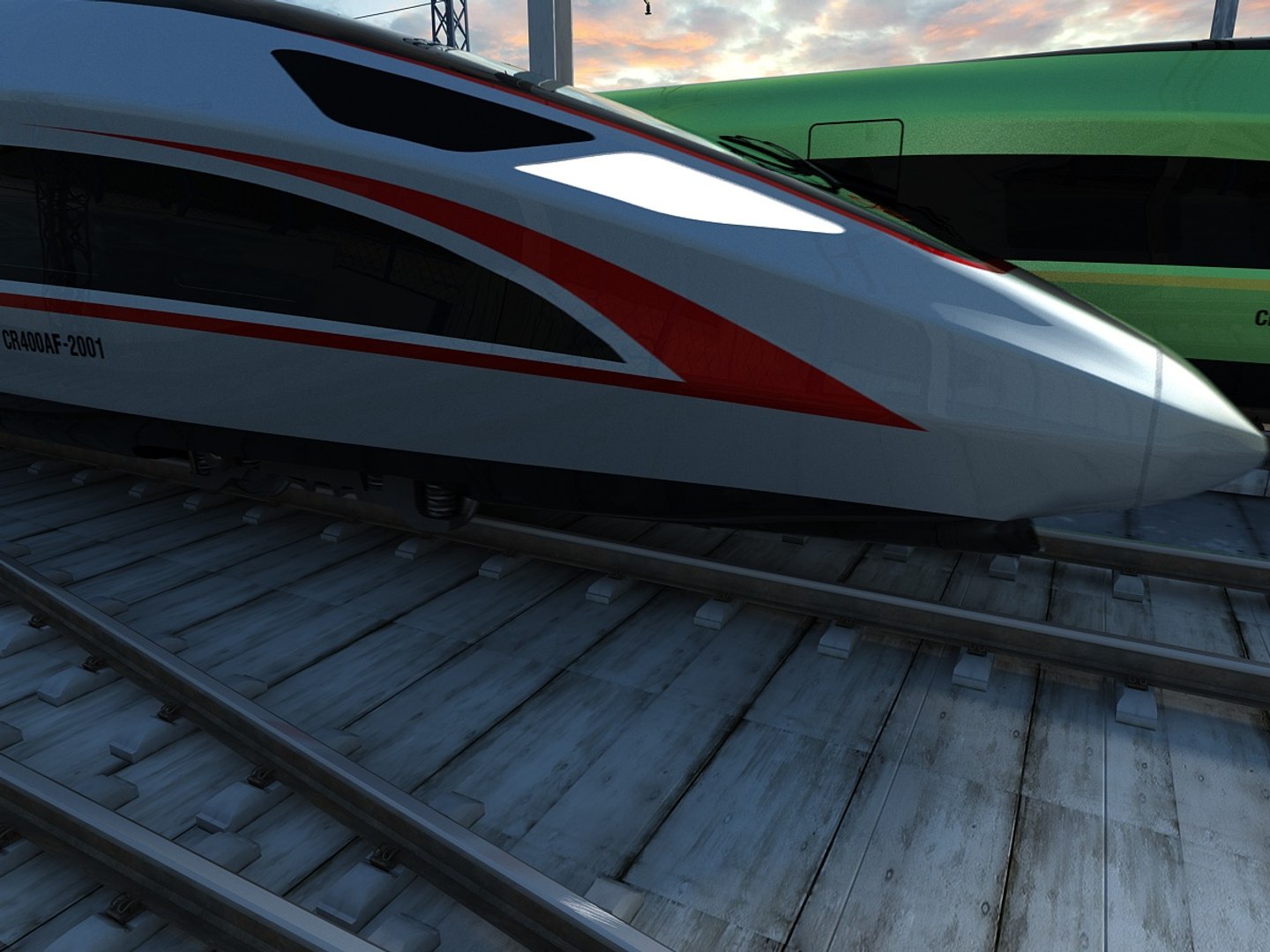 3D Model China High Speed Train - Renaissance - TurboSquid 2032310