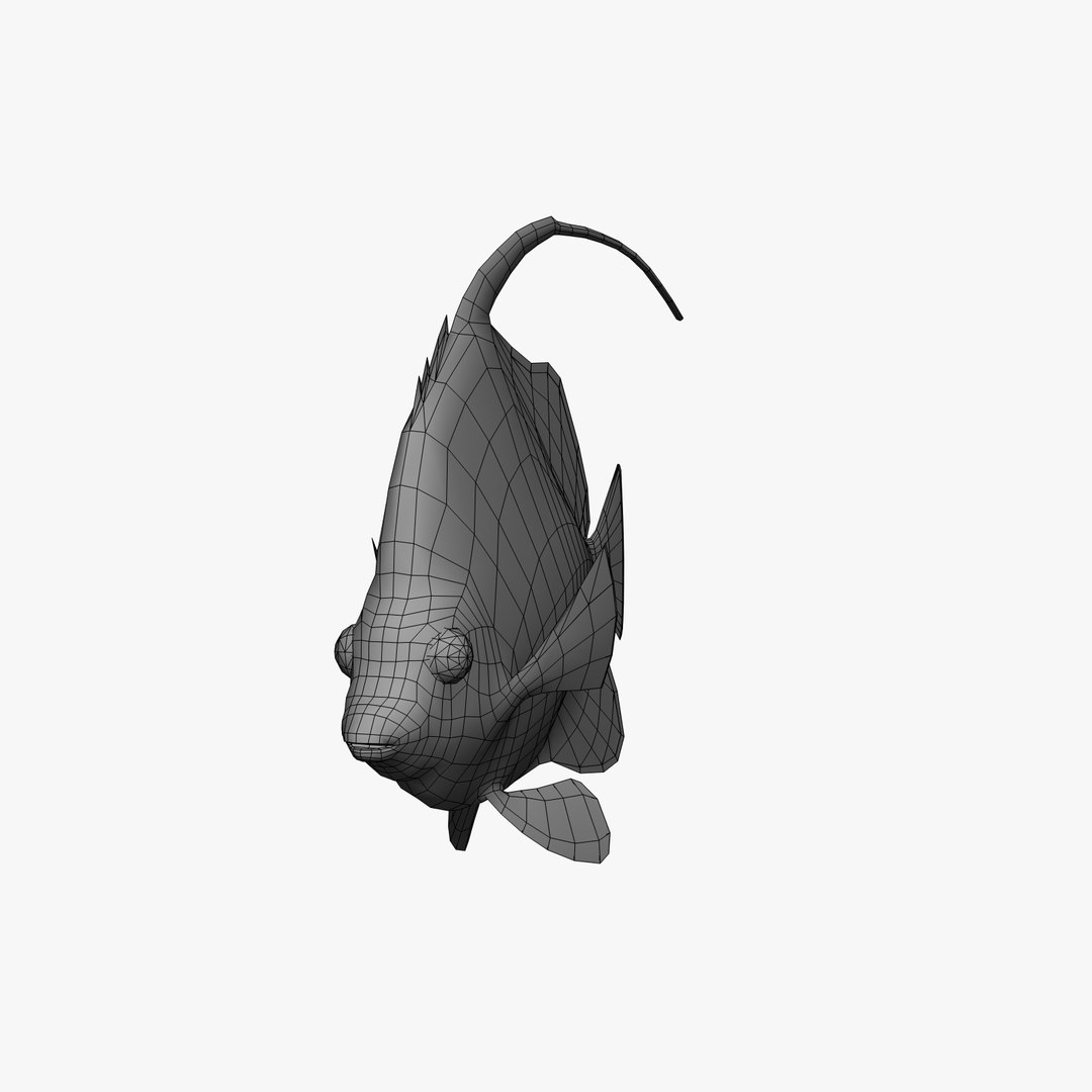 Longfin Bannerfish 3d Model