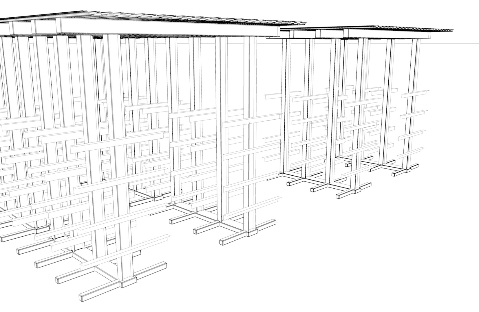 3D Cantilever Rack - TurboSquid 1584795