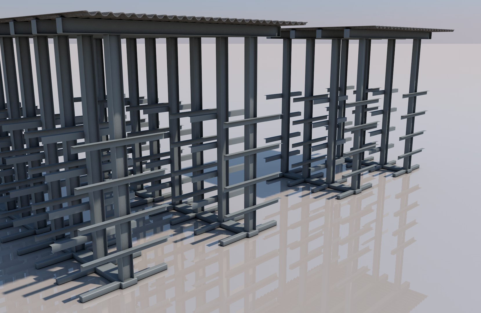 3D Cantilever Rack - TurboSquid 1584795