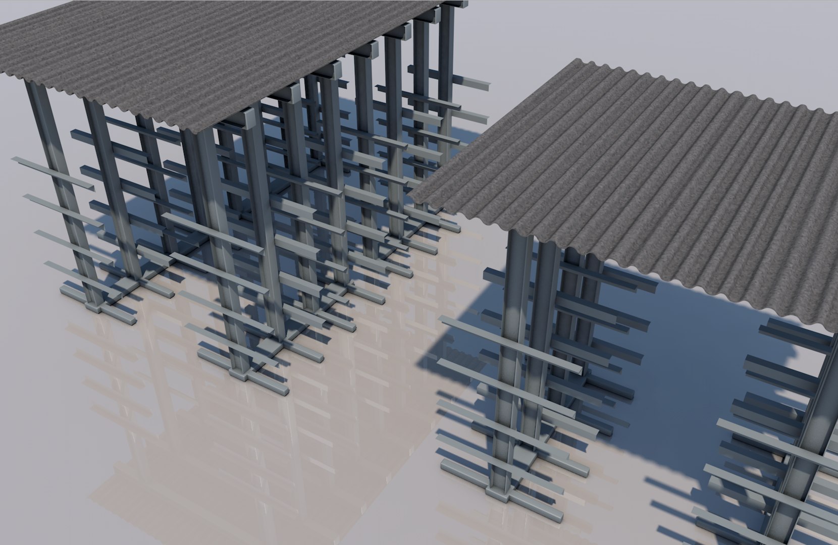 3D Cantilever Rack - TurboSquid 1584795