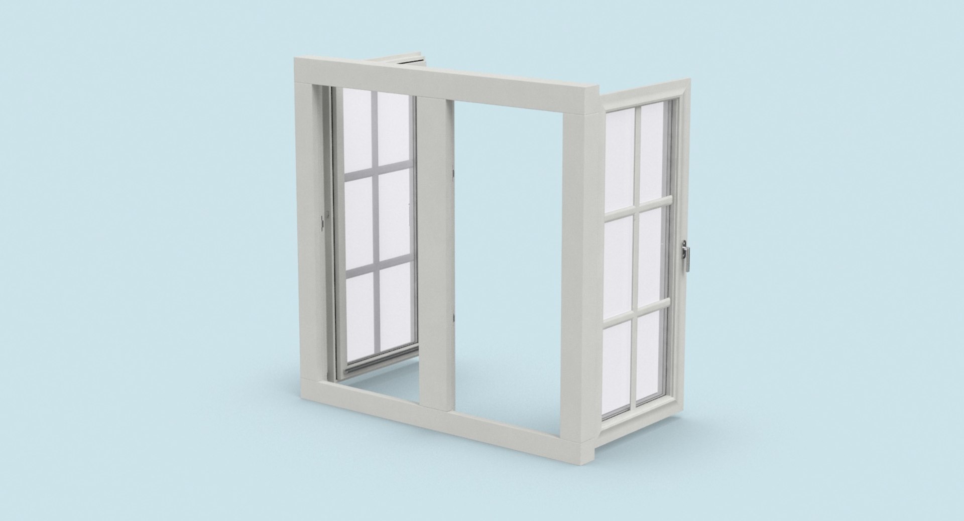 Standard-windows---window-4-open 3D - TurboSquid 1246438