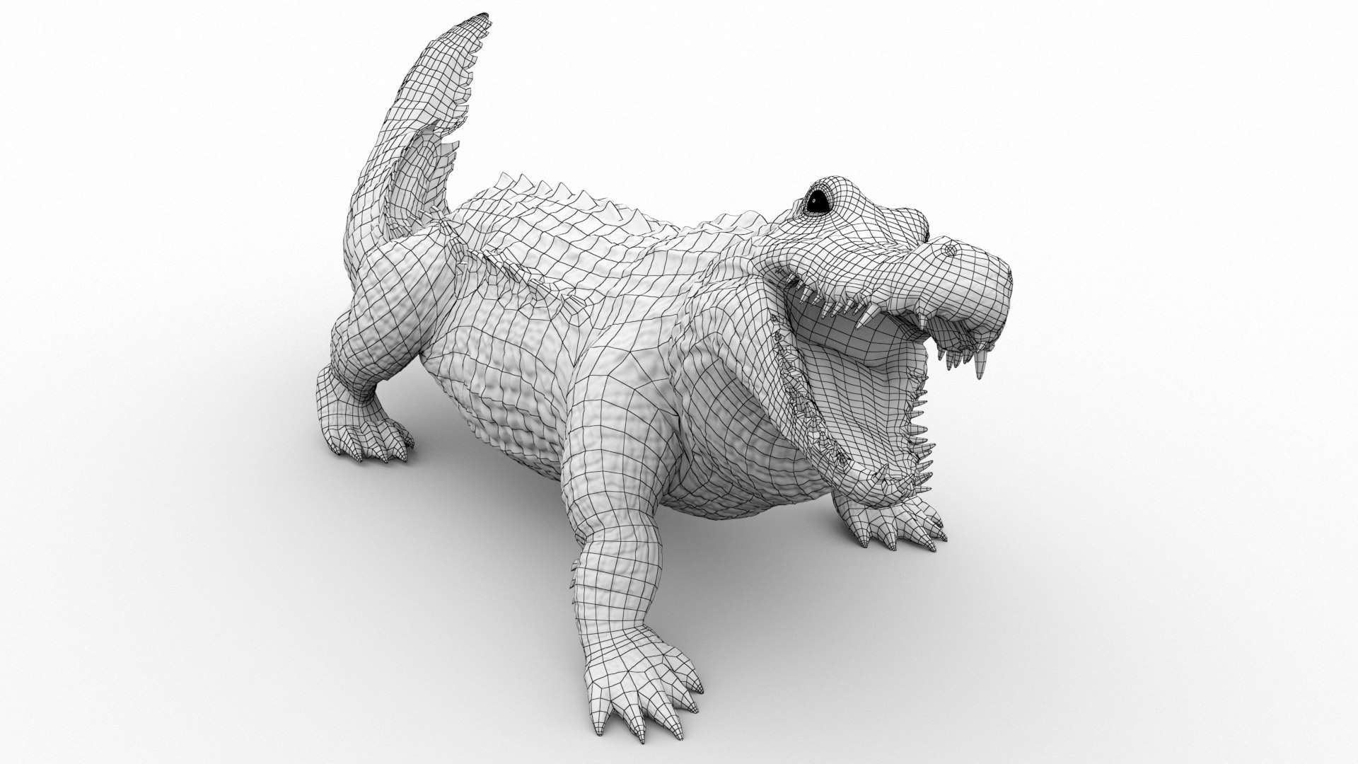 3D Crocodile Model - TurboSquid 2039122