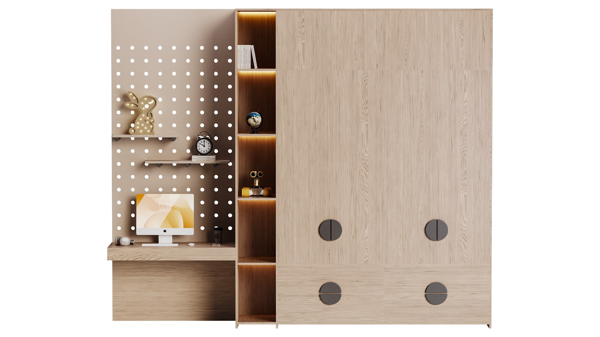 3D Model Workplace For Children 24 - TurboSquid 2409598