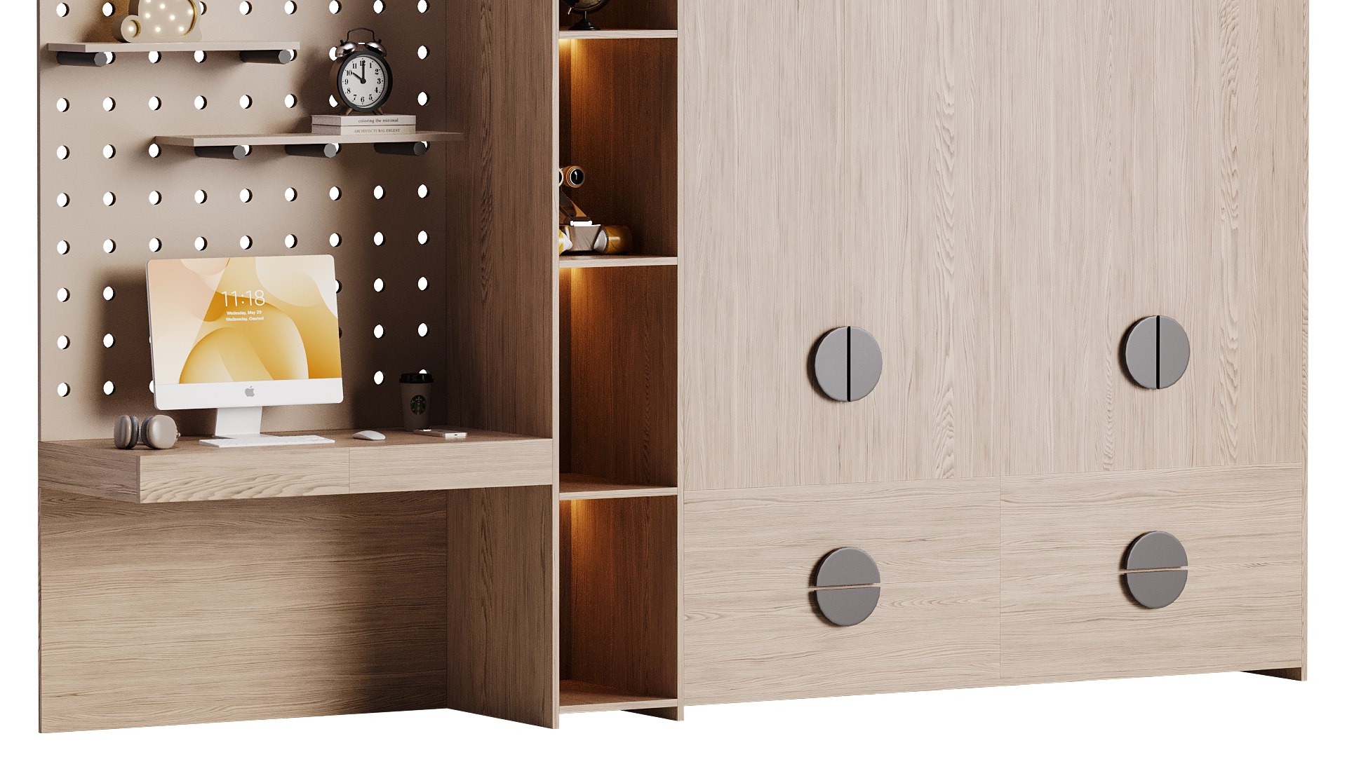 3D Model Workplace For Children 24 - TurboSquid 2409598