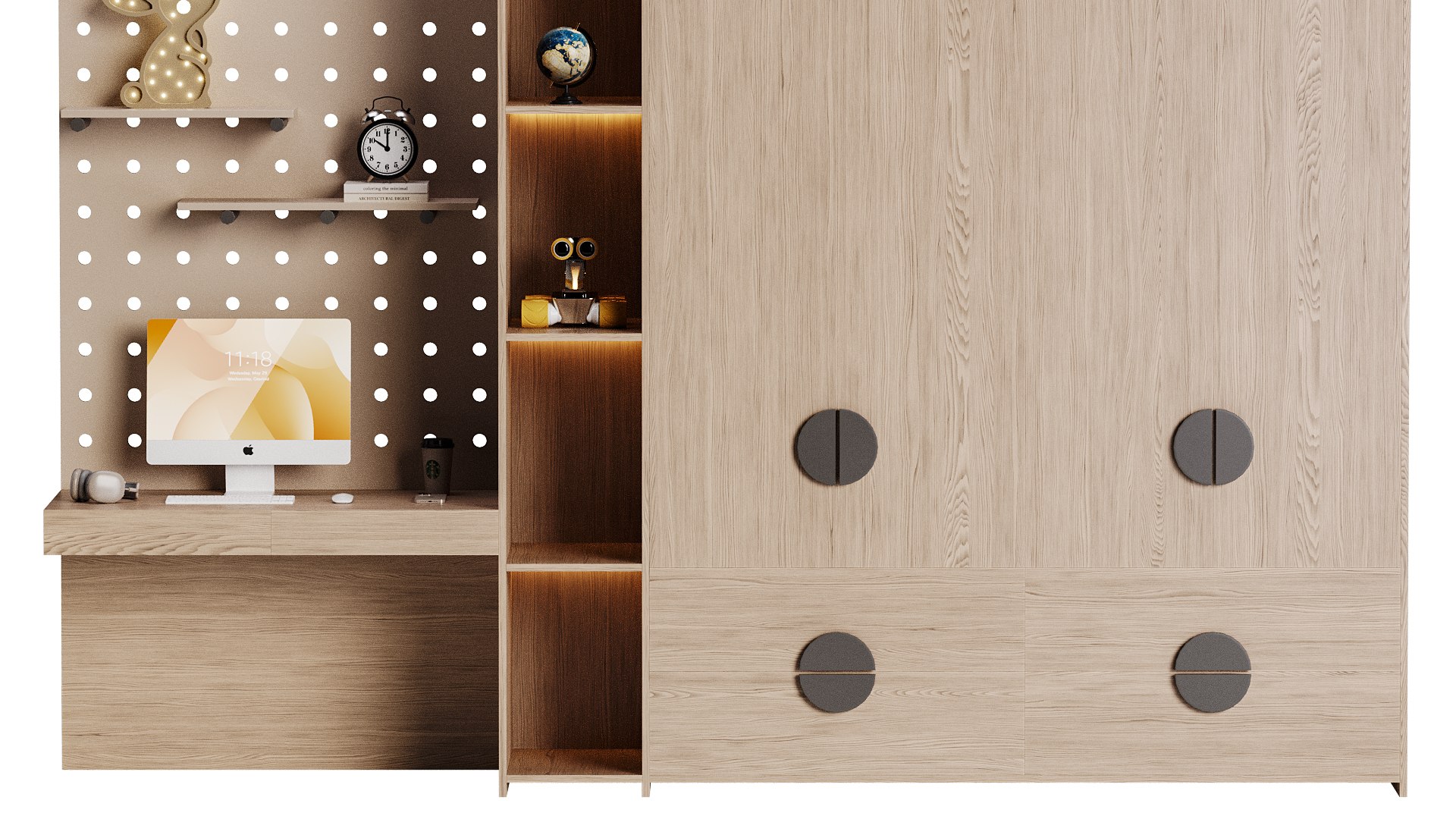 3D Model Workplace For Children 24 - TurboSquid 2409598