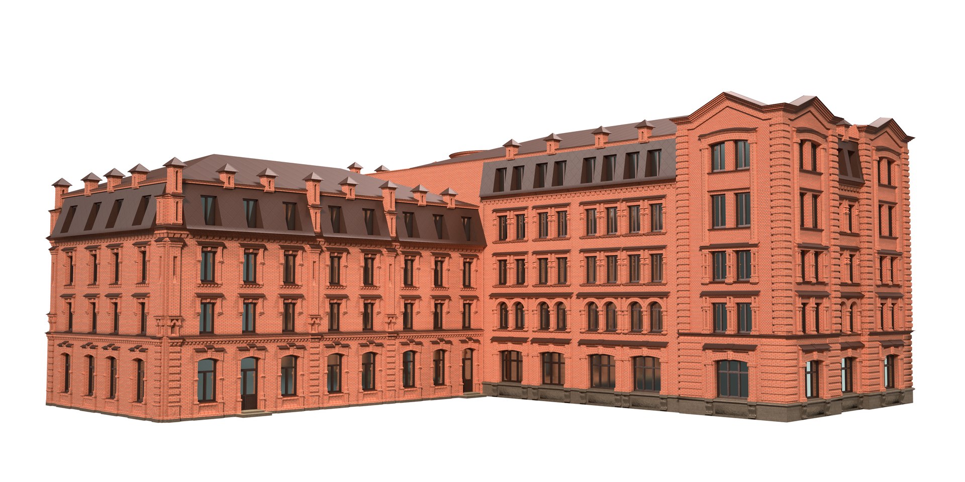 Brick House In The Old Russian Merchant Architectural Style Gogolja ...