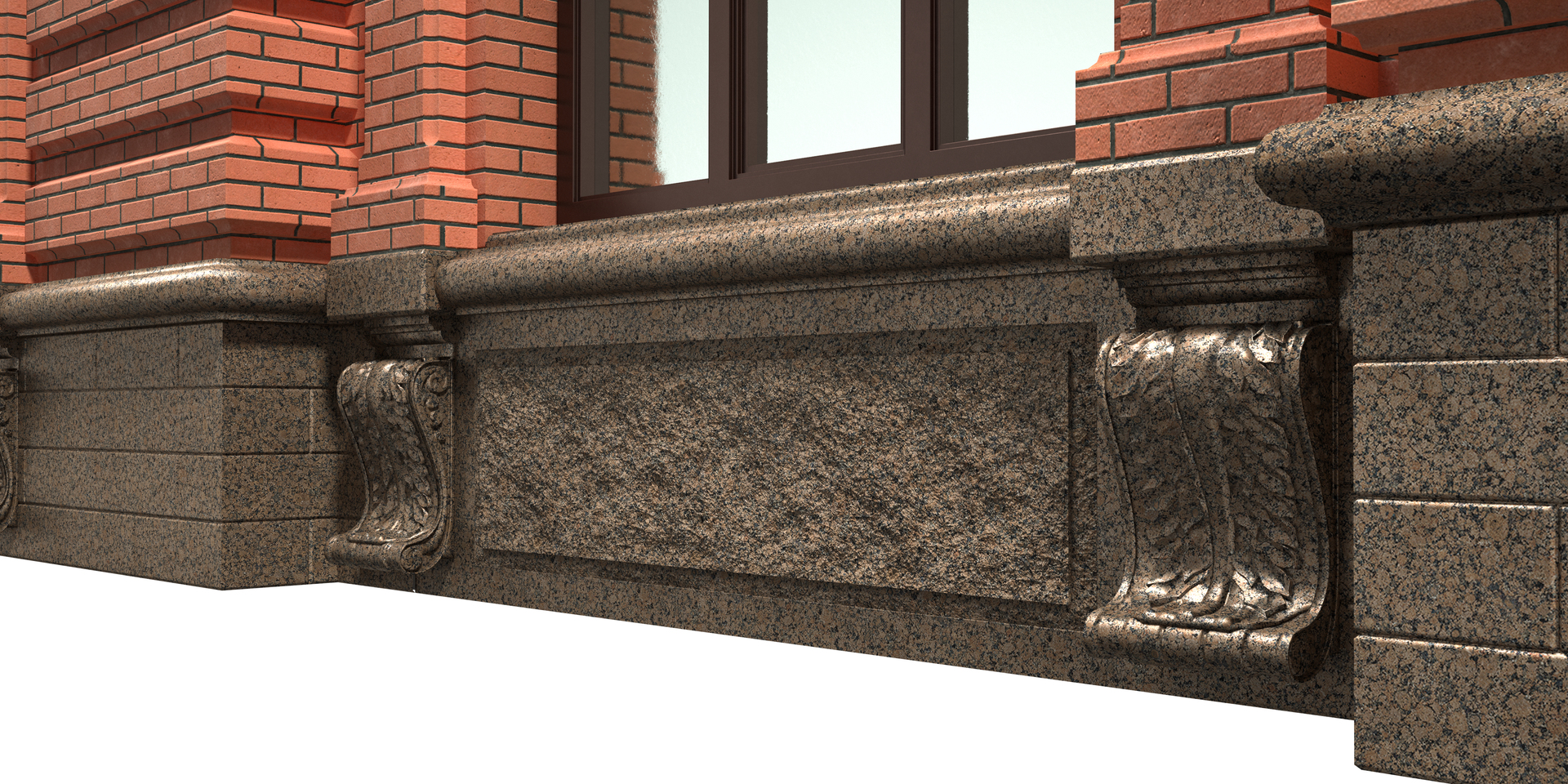 3D модель Brick House in the Old Russian Merchant Architectural Style ...