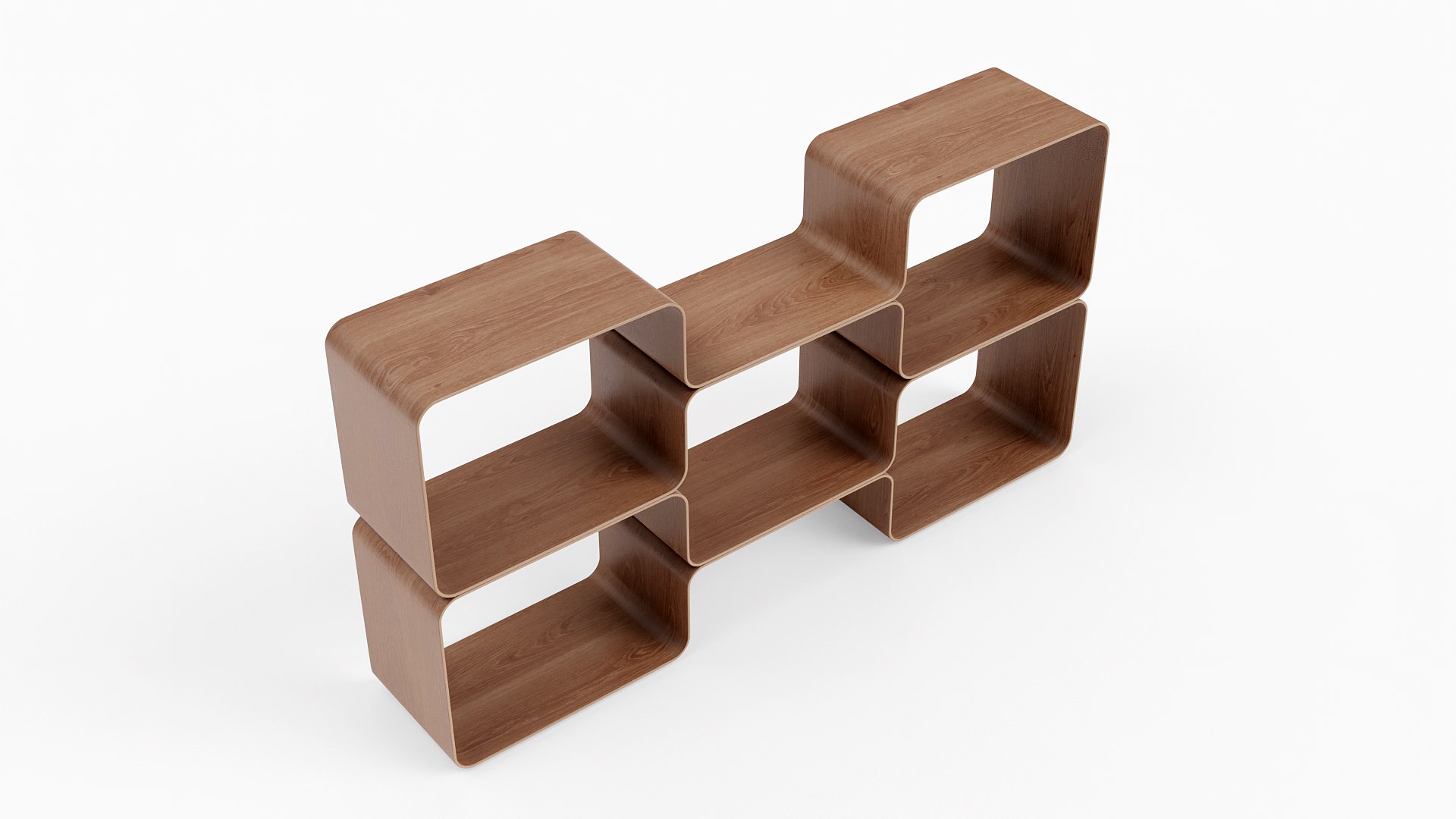 3D Book Shelf Model - TurboSquid 1682836