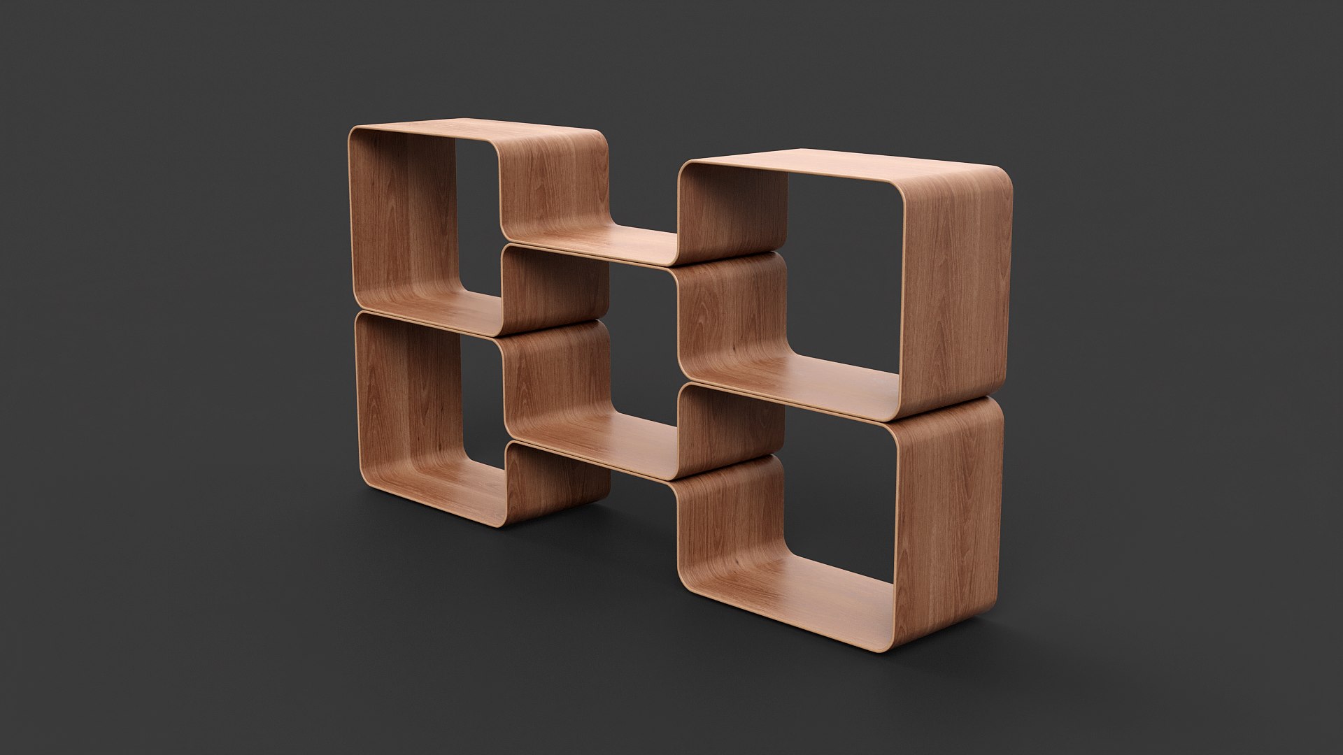 3D Book Shelf Model - TurboSquid 1682836