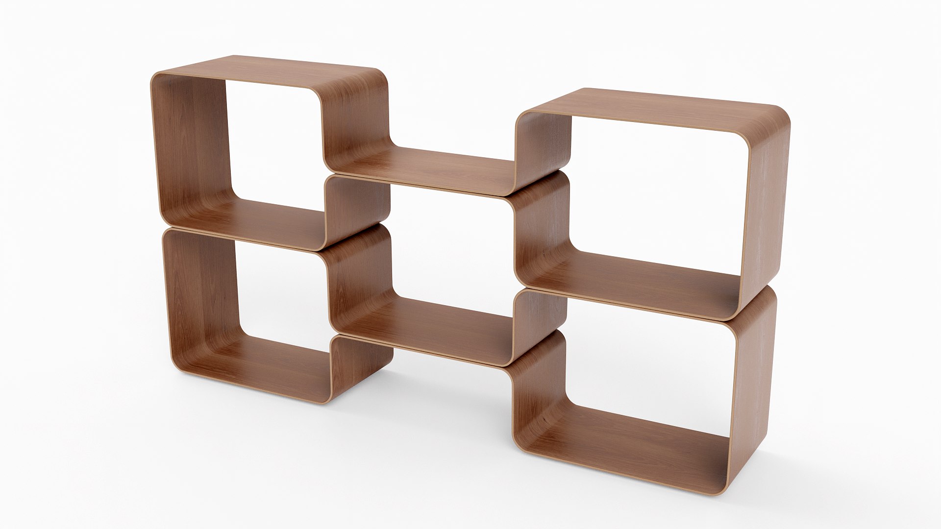 3D Book Shelf Model - TurboSquid 1682836