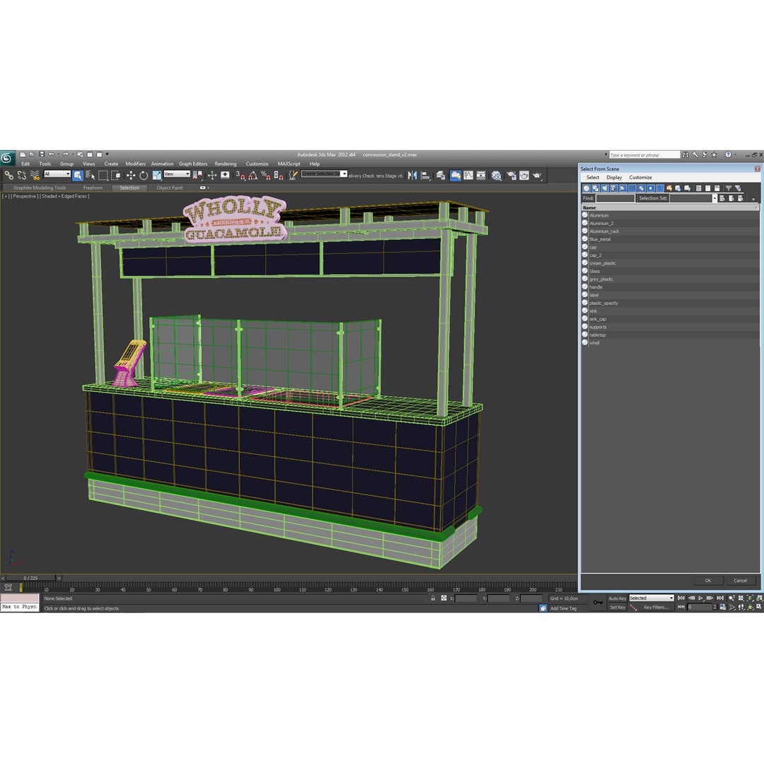 Concession Stand 3d Model