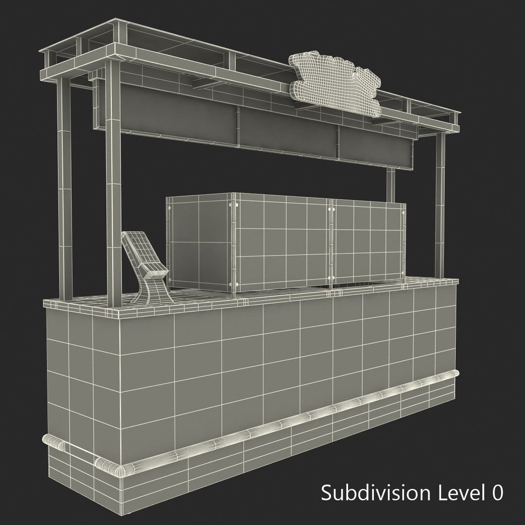 Concession Stand 3d Model