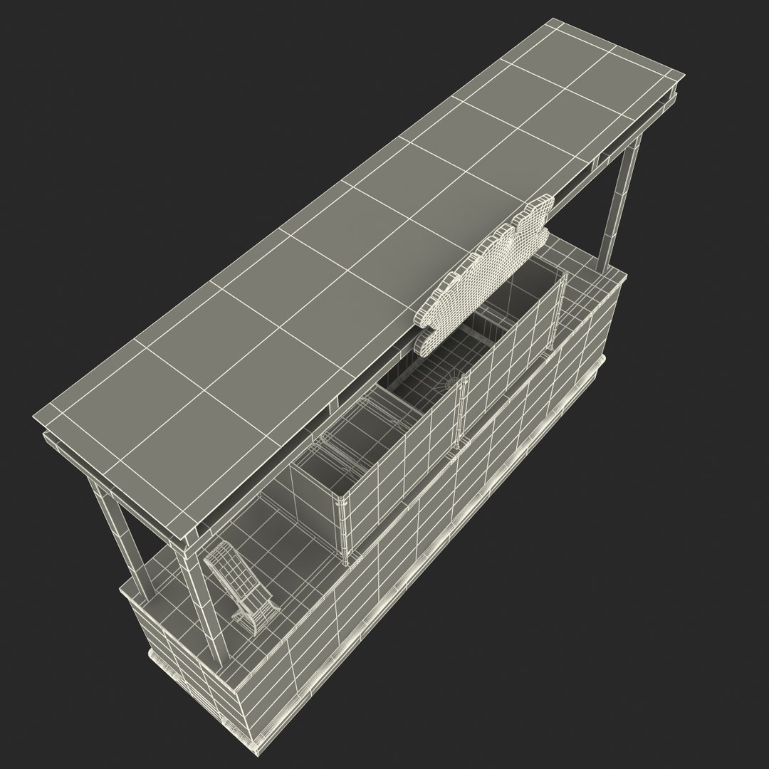 Concession Stand 3d Model
