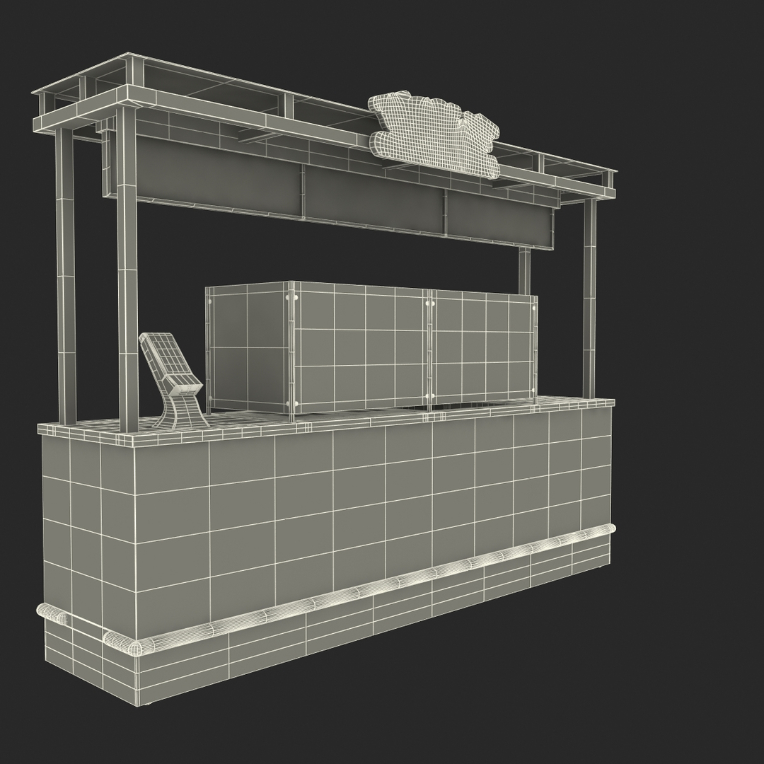 Concession Stand 3d Model